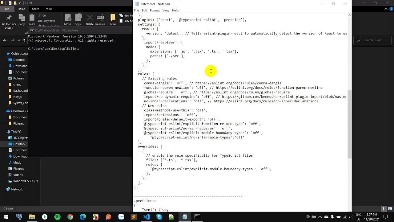 Setup Eslint Prettier React Typescripts Youtube