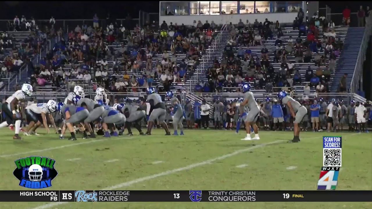 Trinity Christian Conquerors 19, Rockledge Raiders 13 - YouTube