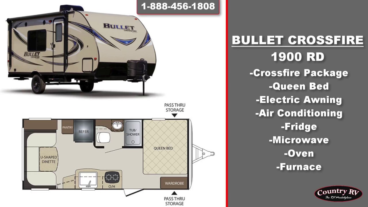 2017 Bullet Crossfire 1900 RD - Travel Trailer - YouTube