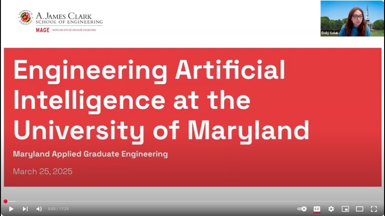 Engineering Artificial Intelligence Virtual Open House April 9, 2025 ...