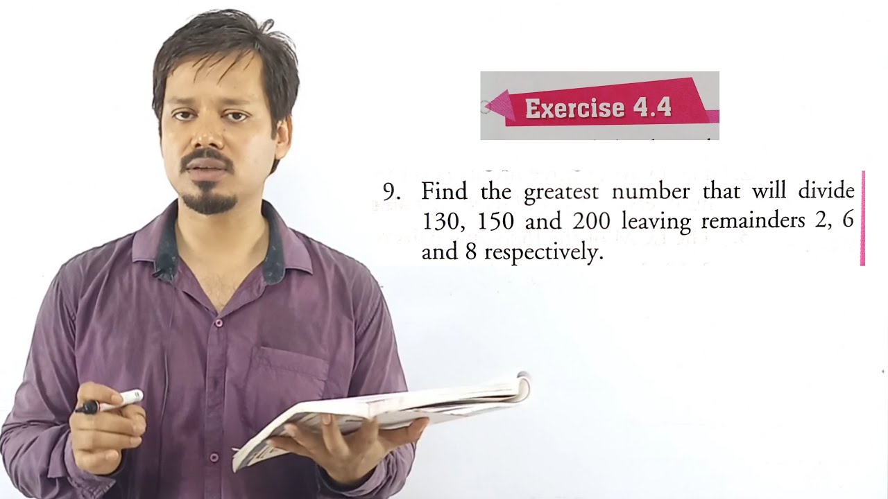 Find the greatest number that will divide 130, 150 and 200 leaving ...