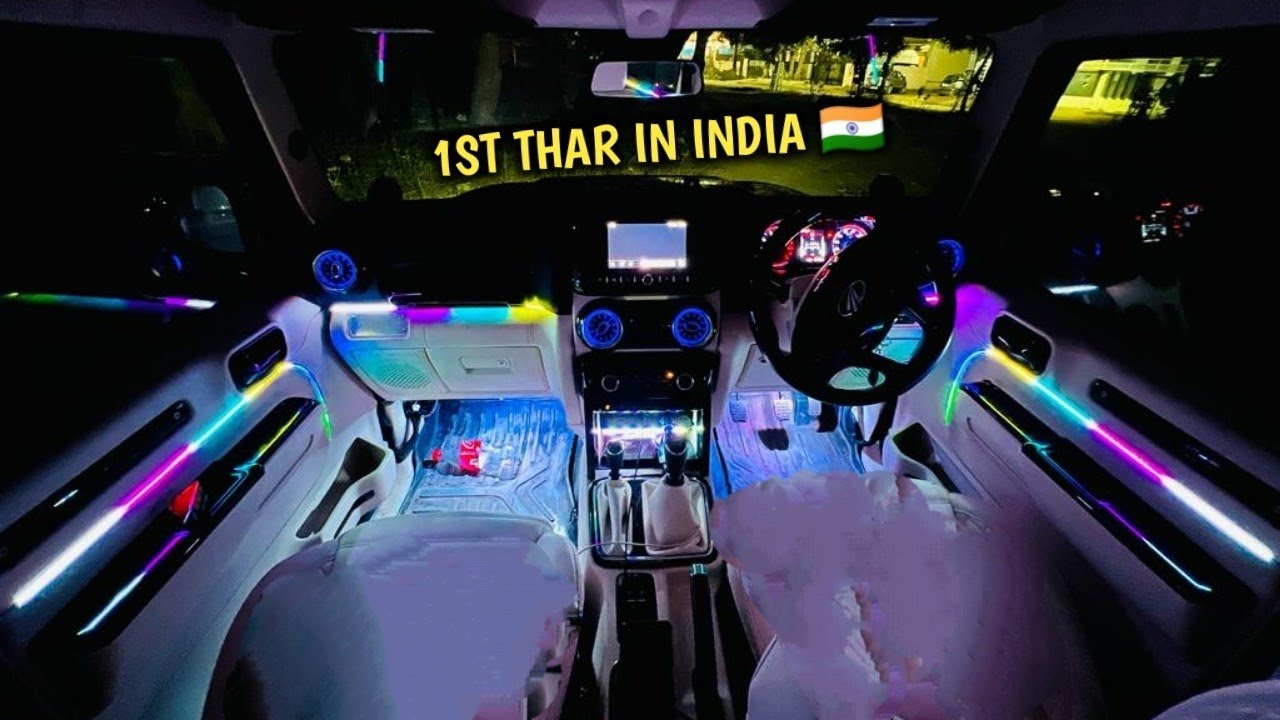 FINALLY🔥 MY THAR GOT G-WAGON INTERIOR LIGHTS😍 2023 THAR MODIFIED Car ...