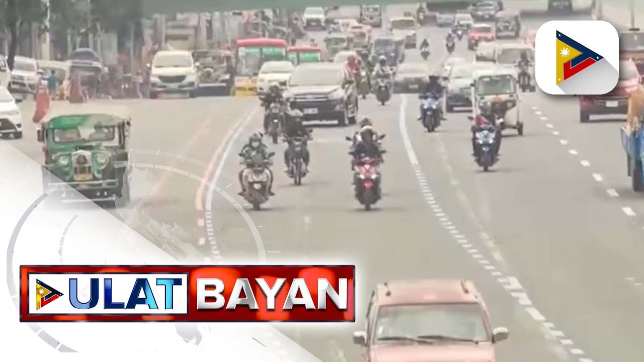 10-day dry run ng exclusive motorcycle lane sa Commonwealth Avenue ...