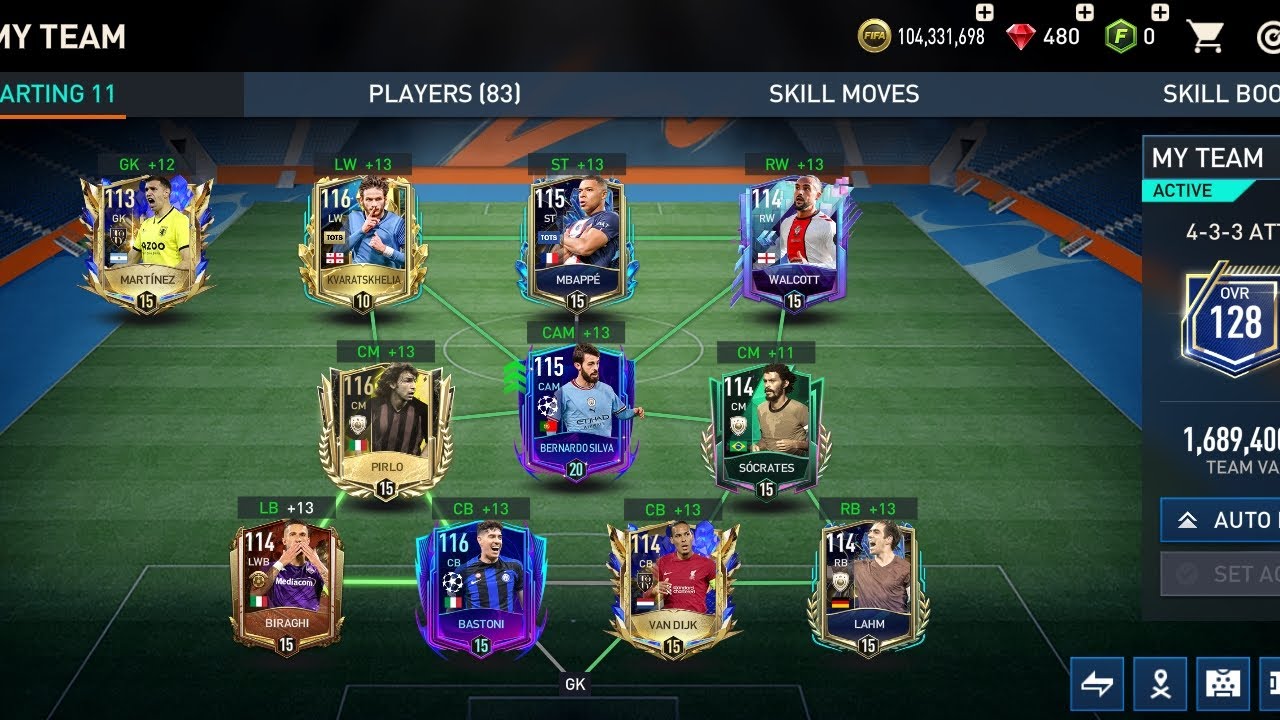 FIFA MOBILE 128 OVERALL RATED TEAM FULL MATCH GAMEPLAY 🔥 - YouTube