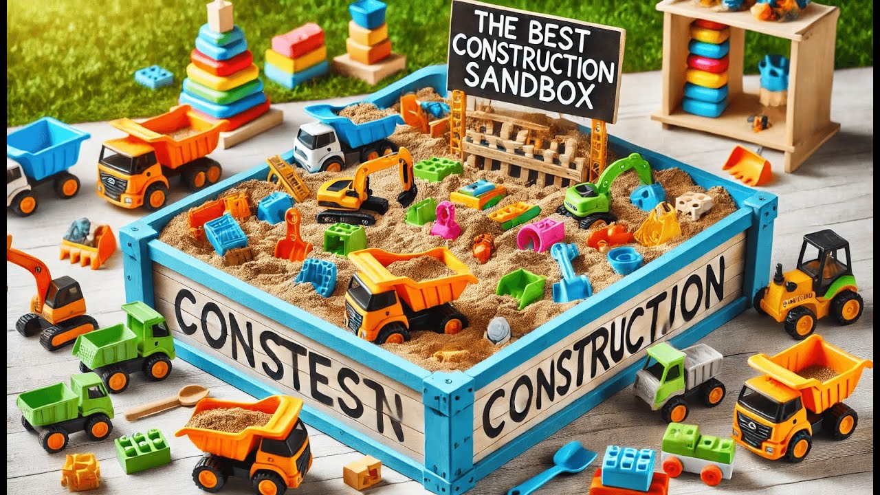 🏗️ Kinetic Sand, Construction Site Folding Sandbox | Best Construction ...