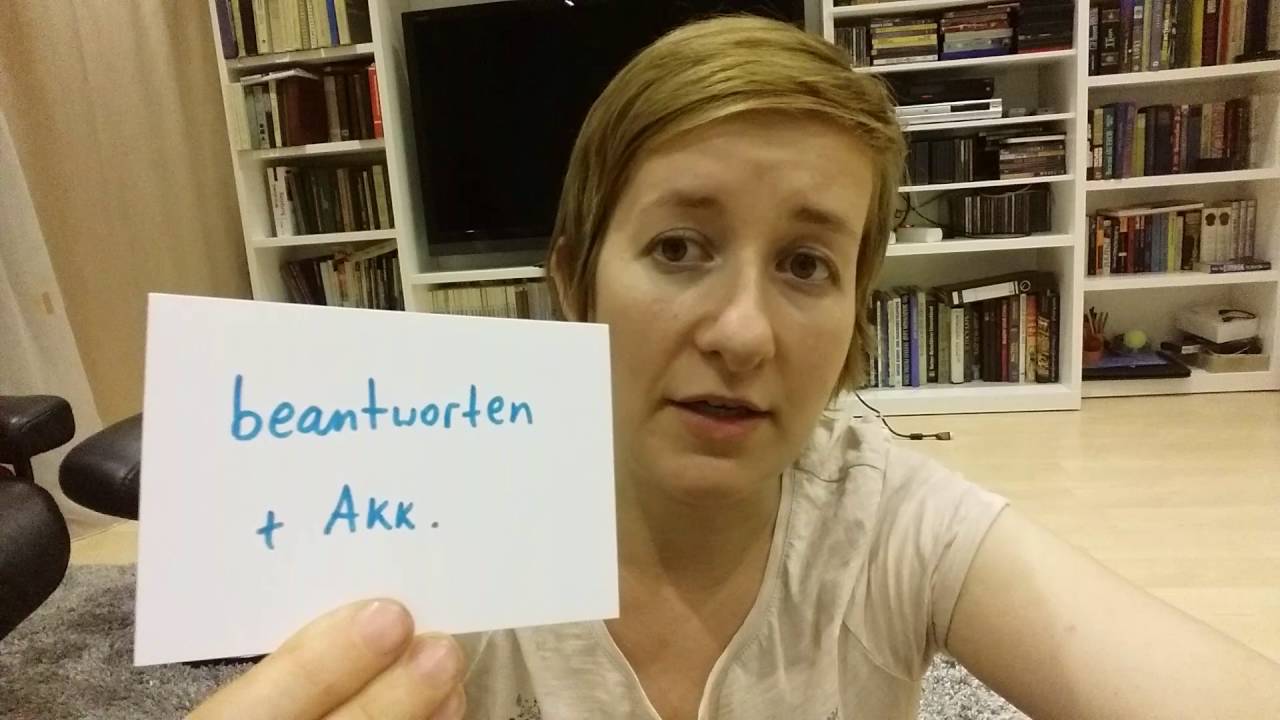 Antworten vs. beantworten | Deutsch A2 B1 B2 - YouTube