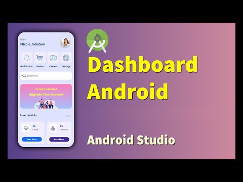 Mobile Ui Android Studio Tutorial Mobile Dashboard Ui | Android Studio