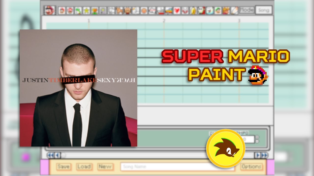 Super Mario Paint - Justin Timberlake - Sexy Back - YouTube