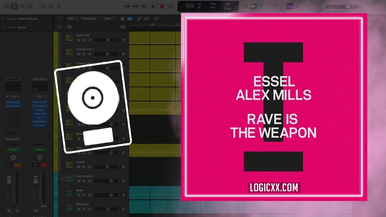 ESSEL, Alex Mills - Rave Is The Weapon (Logic Pro Remake) - YouTube