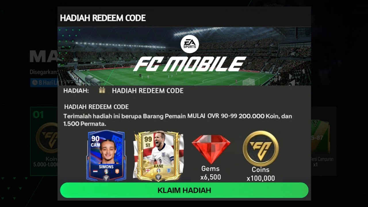 2 KODE REDEEM FC MOBILE TERBARU HARI INI | CARA REDEEM KODE DI FC ...