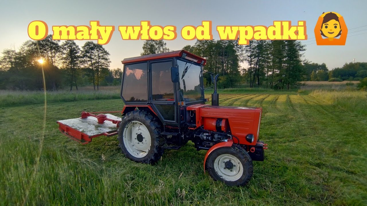 Wladymirec w kosiarce po raz drugi/ o mały włos była by wtopa/ bizon ...