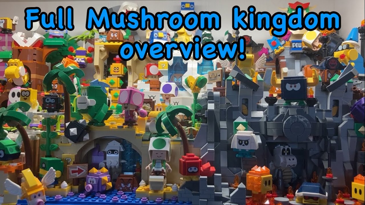 Custom REBUILD Lego Mushroom Kingdom overview Summer 2024 - YouTube