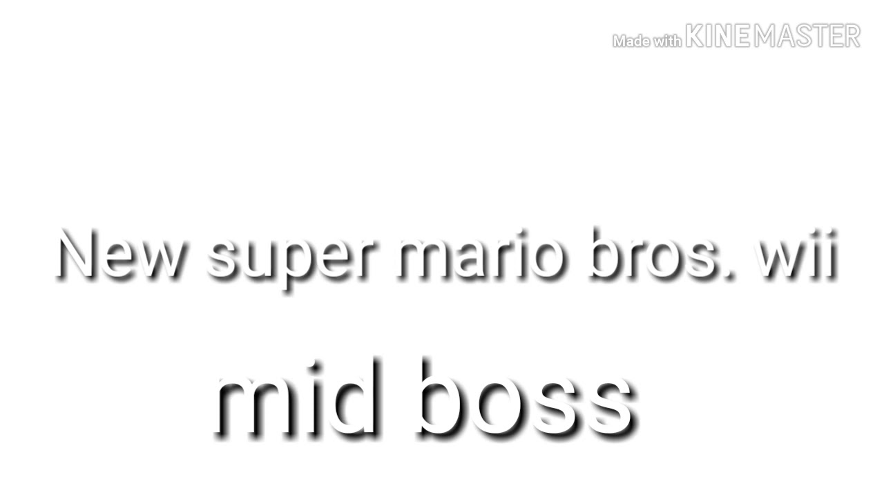 Mid boss - New super mario bros. wii (music ost) - YouTube