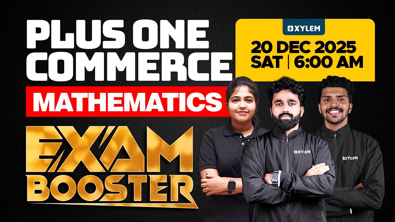 Plus One Commerce Christmas Exam - Mathematics | Exam Booster | Xylem ...