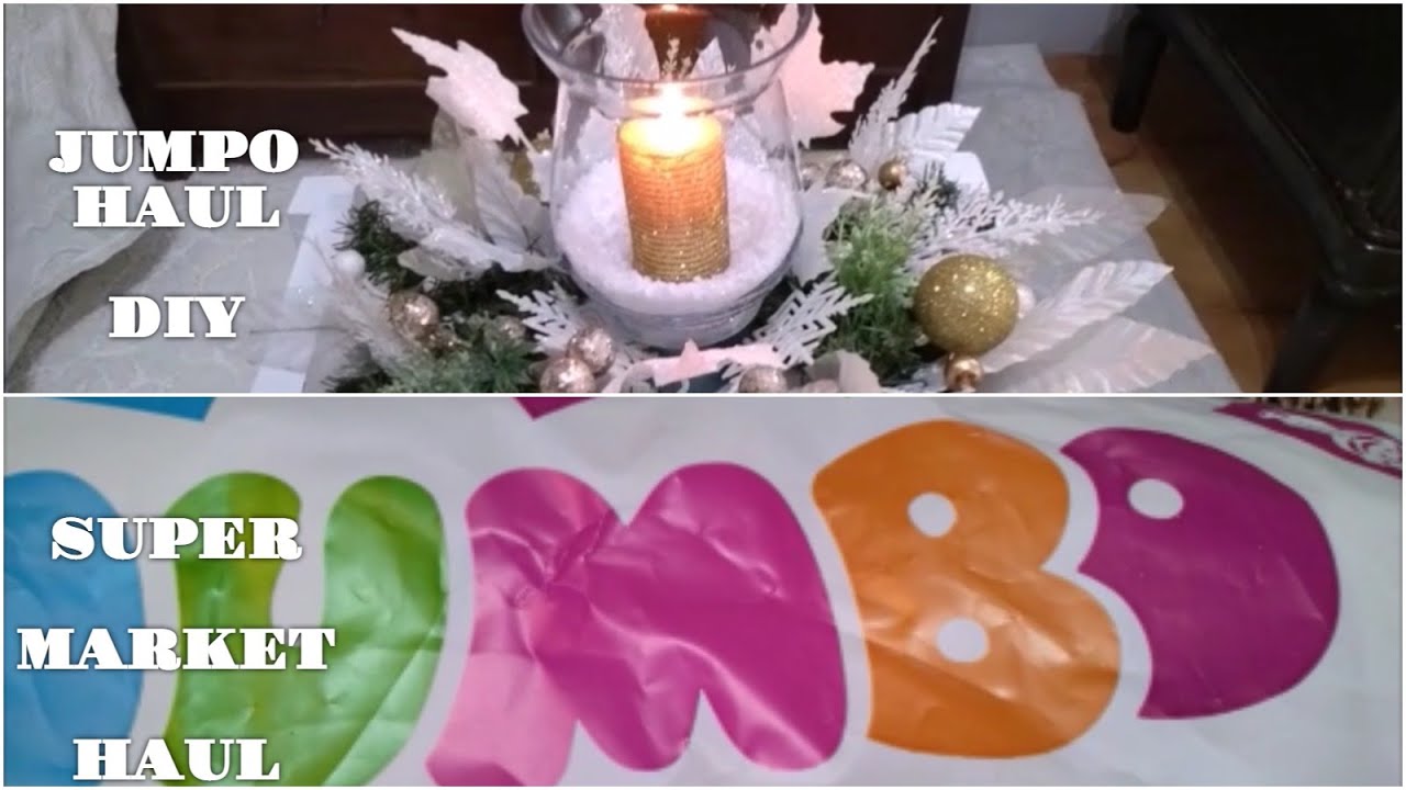 JUMPO HAUL SUPER MARKET HAUL DIY ΧΡΙΣΤΟΥΓΕΝΝΙΑΤΙΚΟ ΚΗΡΟΠΗΓΙΟ - YouTube