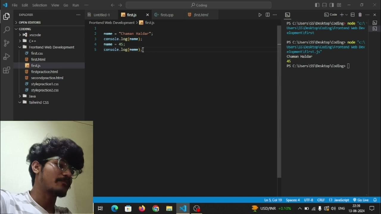 Variables | JavaScript Series #1 - YouTube