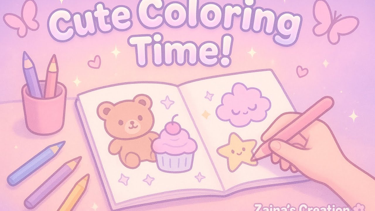 Fun Coloring for Kids 🎨 Easy & Cute Coloring Book Video | Full ...