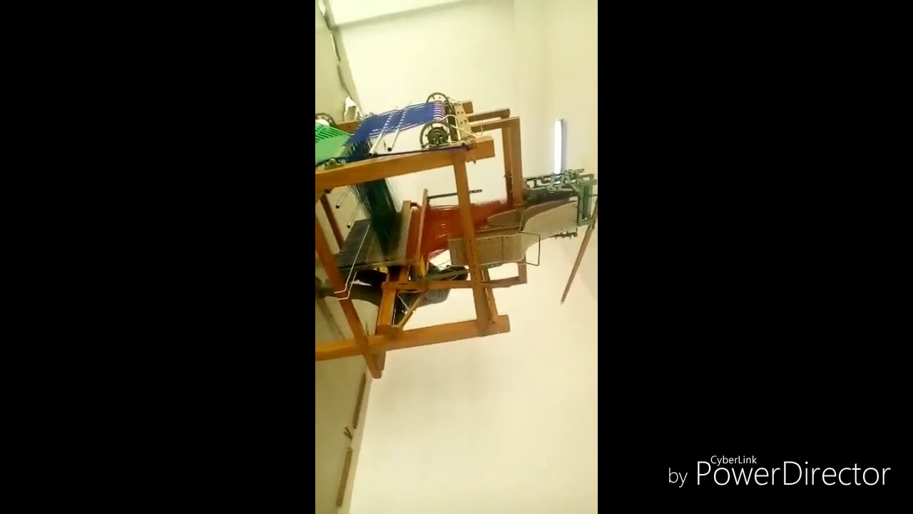Jacquard handloom weaving machine - YouTube