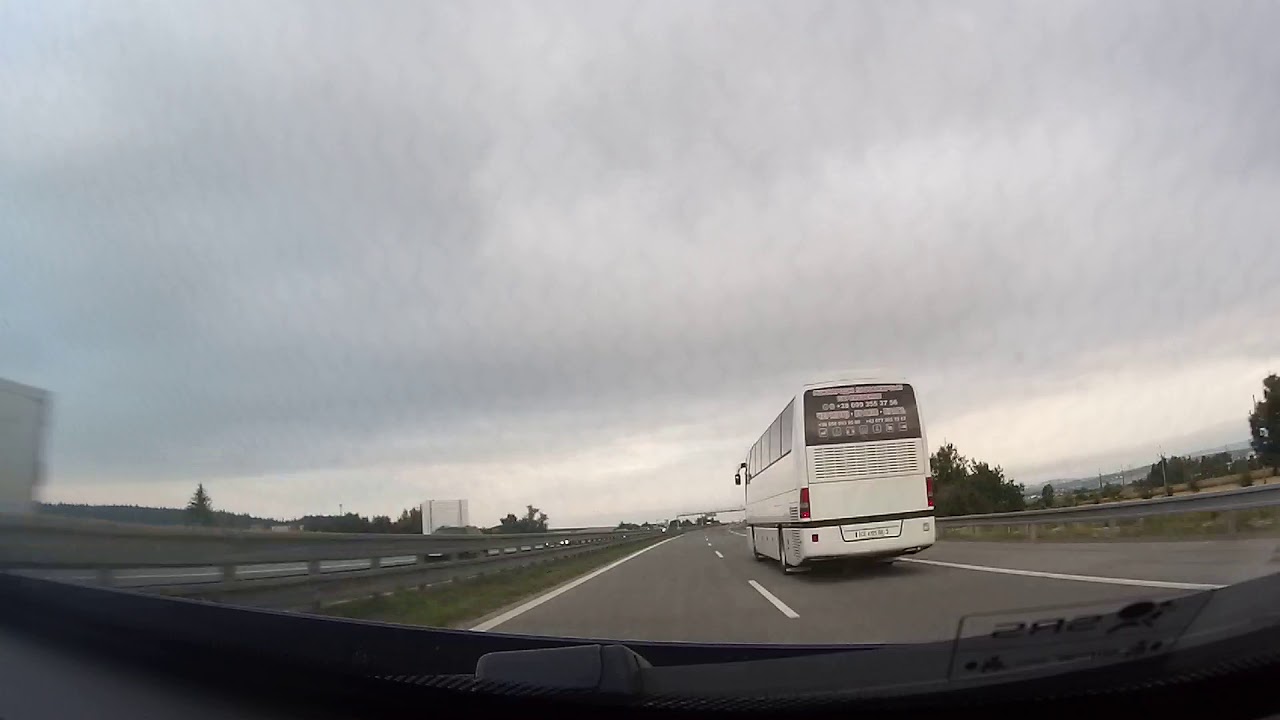 Czech D1 motorway from near Prerov to near Prague - YouTube