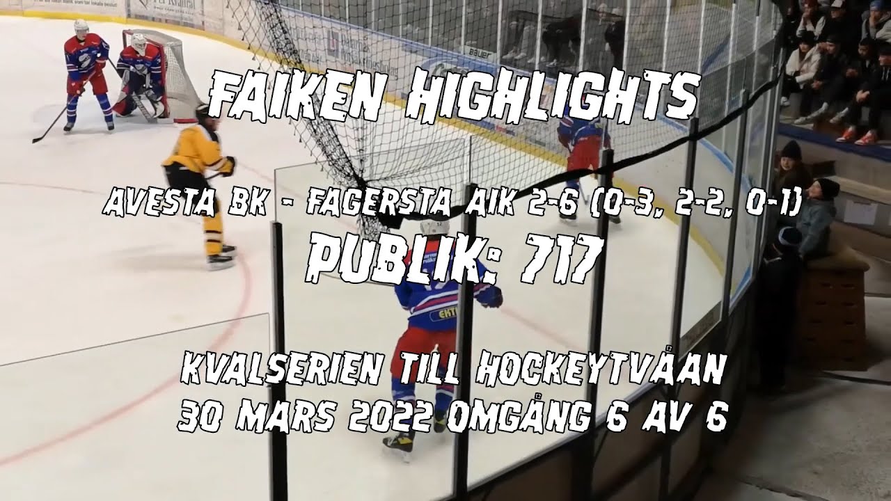 FAIK TV Highlights: Avesta BK - Fagersta AIK Kvalserien 2022 - YouTube