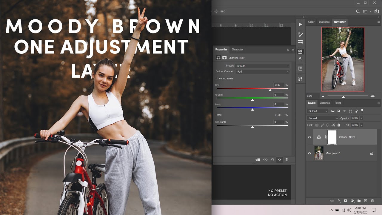 Photoshop Tutorial : Create Famous Moody Brown Color Tone by ONE ...