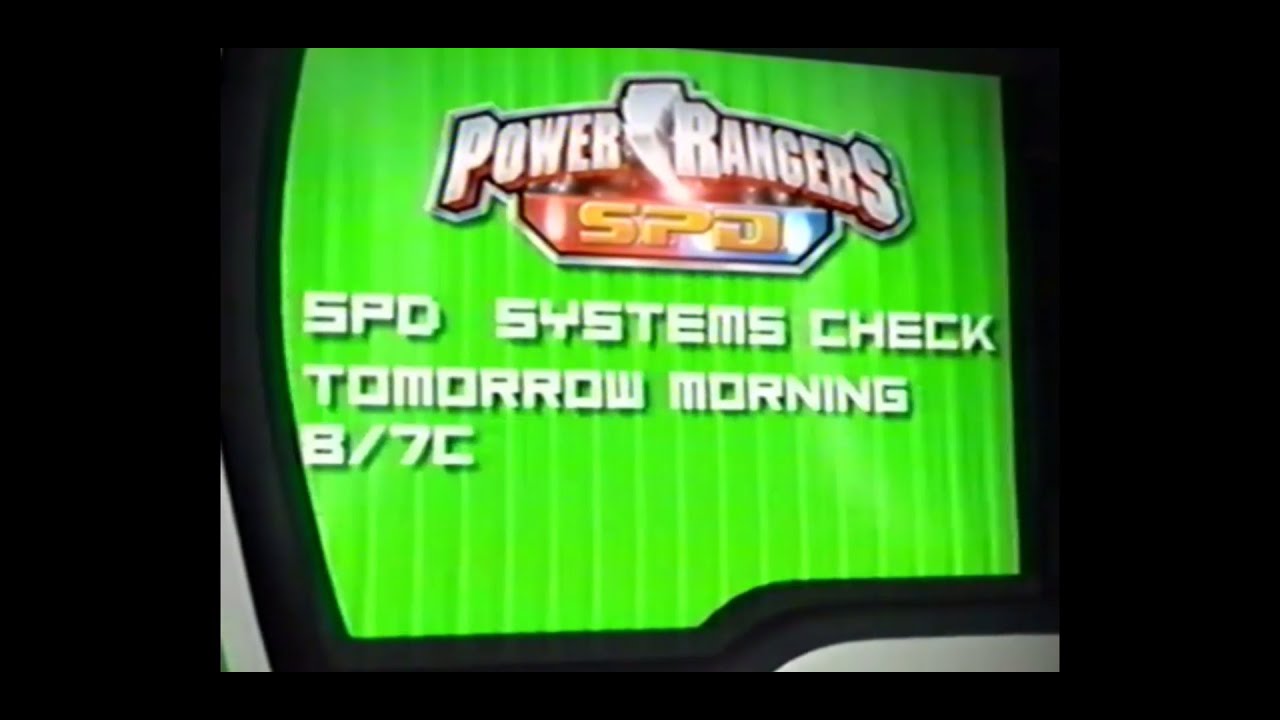 Jetix April 2, 2005 Power Rangers S.P.D. Systems Check Tomorrow Morning ...