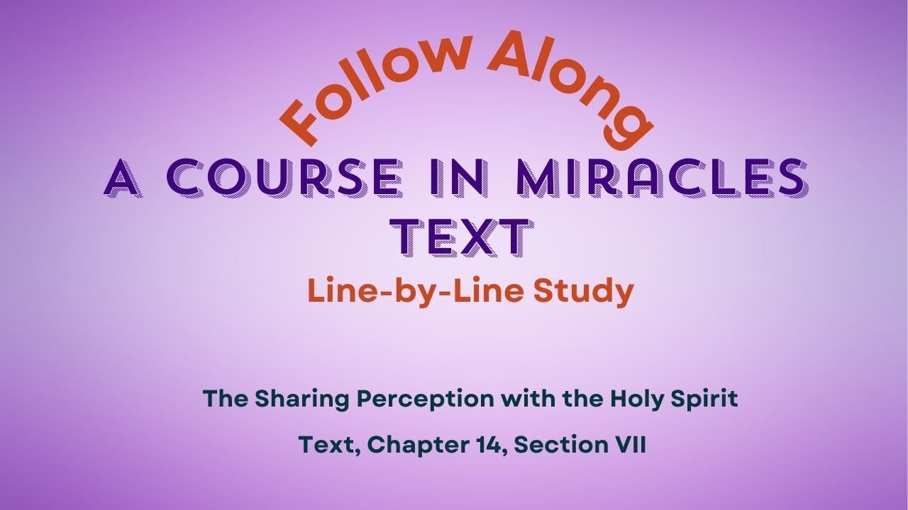 A Course in Miracles TEXT Class #112 - YouTube