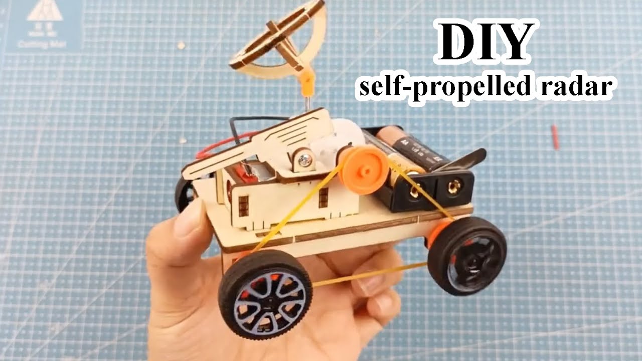 DIY self-propelled radar vehicle. #4dmodel #diy - YouTube