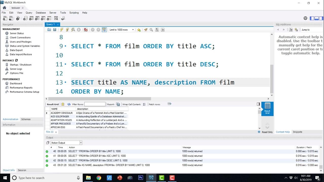 EP015 - MySQL - Sorting - YouTube