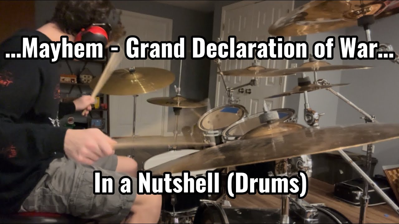 MAYHEM - Grand Declaration of War influenced drumming. 14 yo Drummer # ...