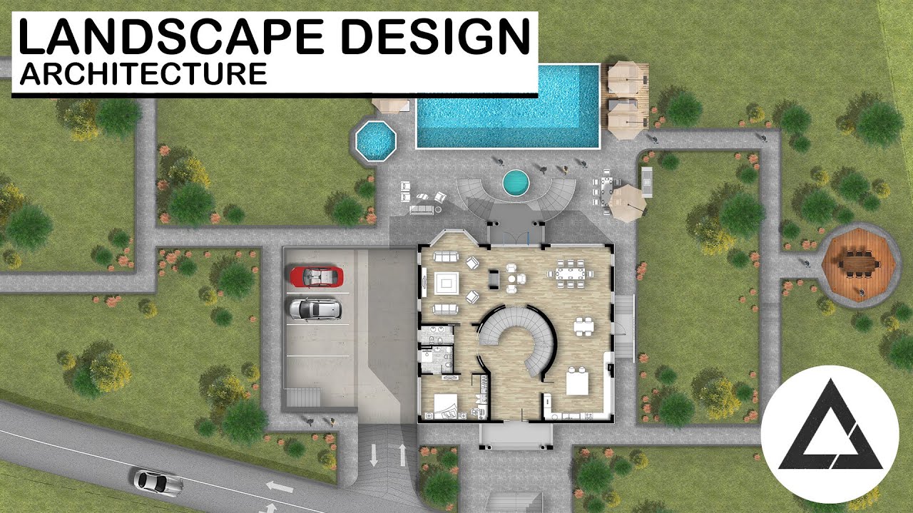 Landscape Architecture Plan Design in Photoshop - YouTube