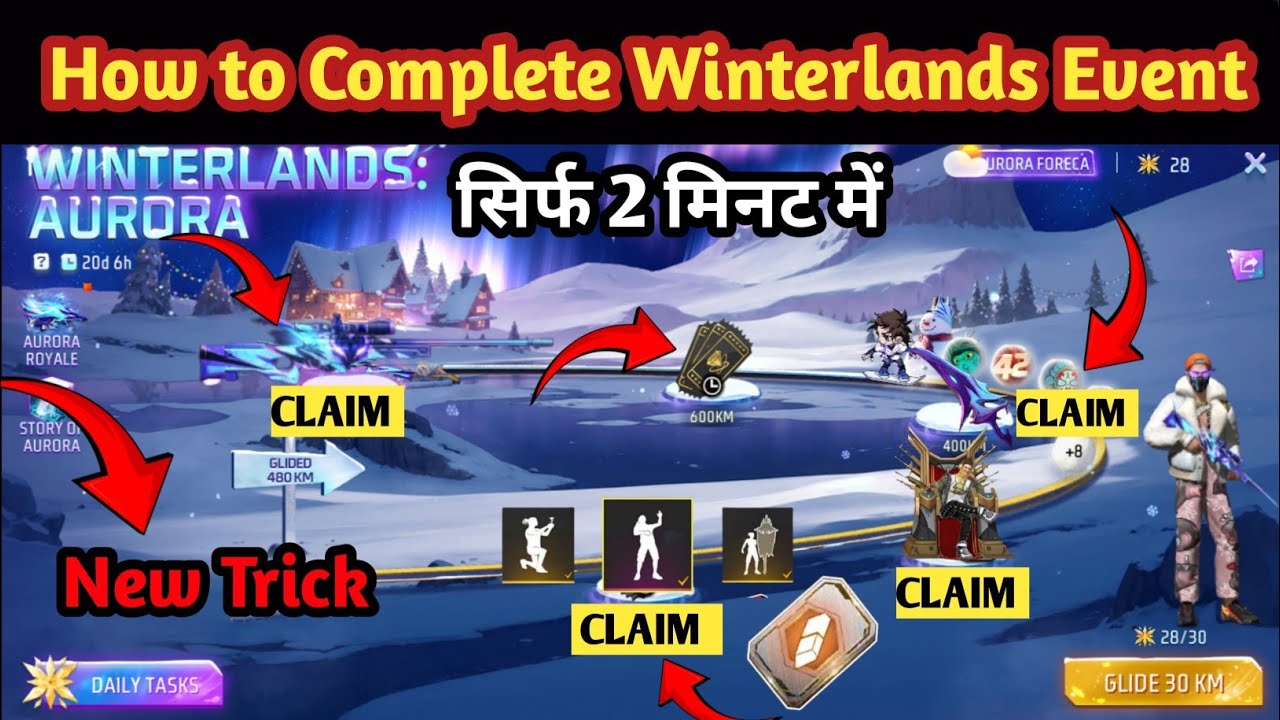 How to Complete Winterlands Event Mission ll Winterlands aurora event ...