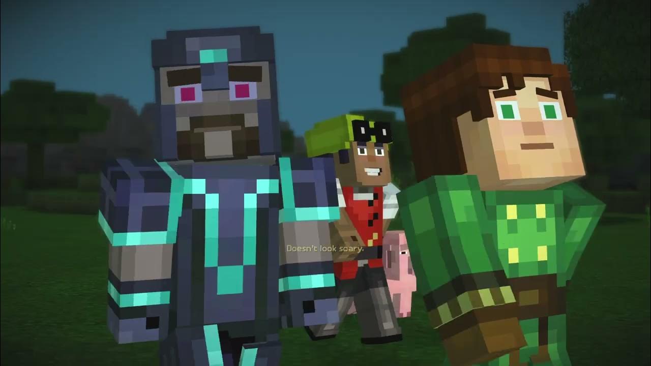 Minecraft Story Mode Season 1 Episode 4 Walkthrough (Male Jesse) V1 Part 2/3 - YouTube