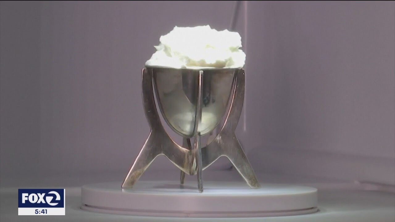 Artist creates ice cream made from plastic - YouTube