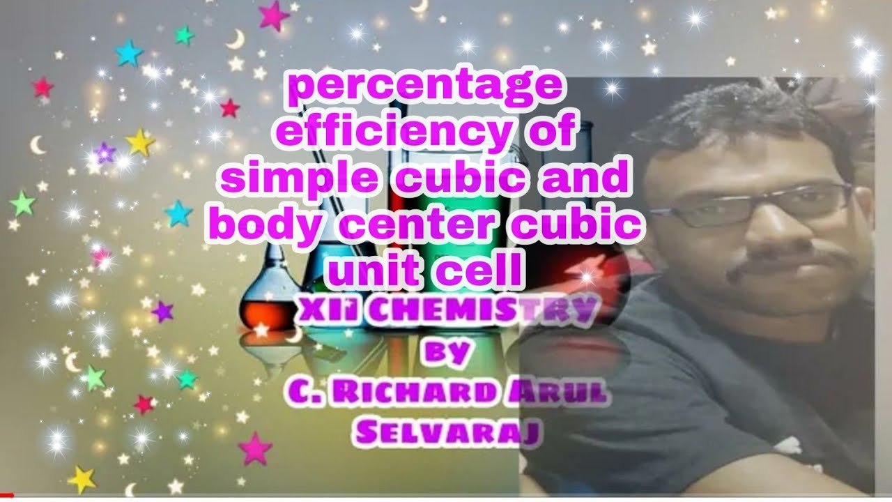 Class 12 chemistry solid state packing fraction of simple cubic and ...
