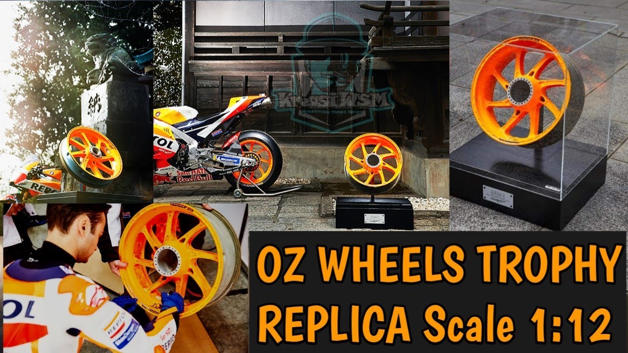 OZ RACING Wheels Trophy Replica scale 1:12 - YouTube