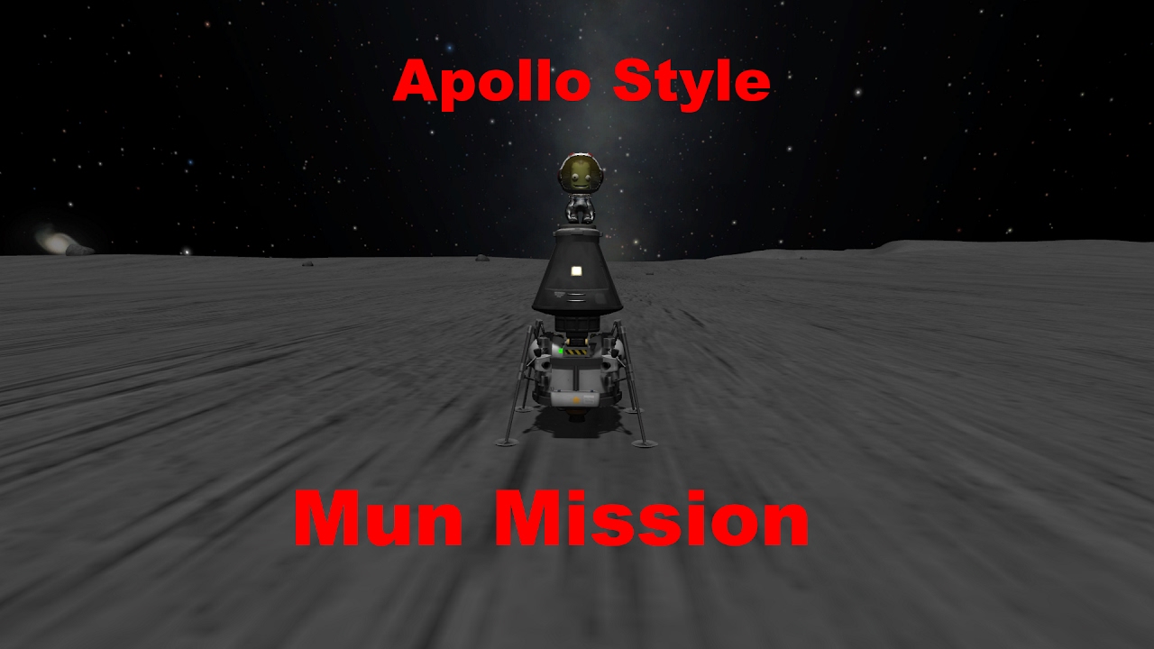 One Kerbal to the Mun Apollo style | Ksp 1.2 - YouTube