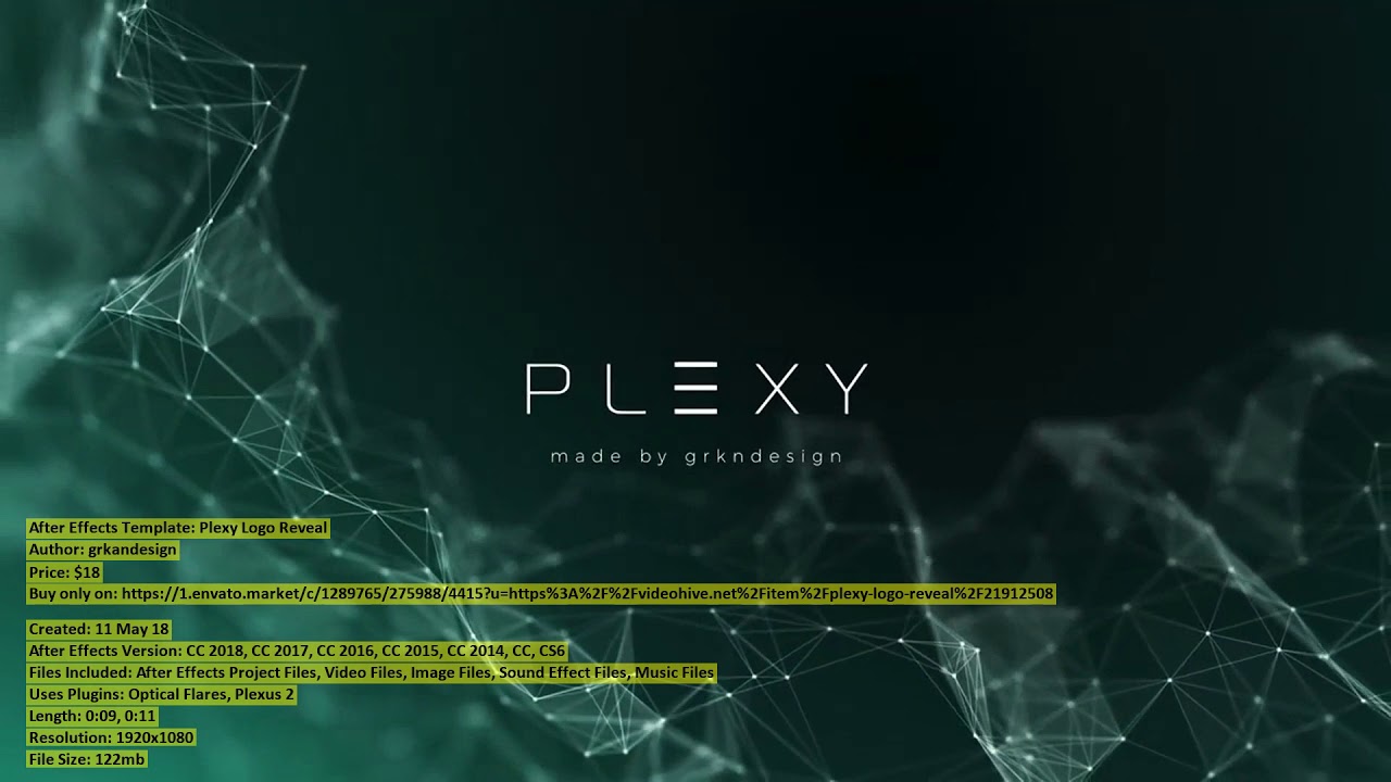 Plexy Logo Reveal | After Effects Template | VideoHive 21912508 - YouTube