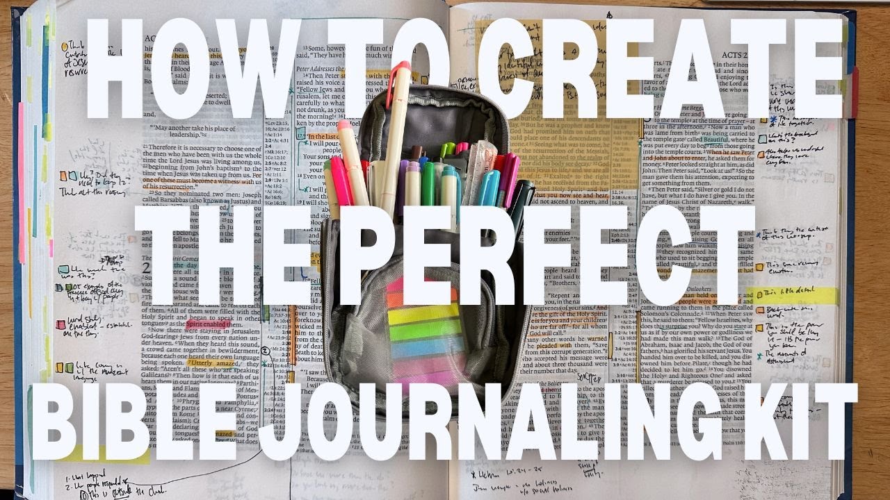 How to Build a Bible Journaling Kit - YouTube
