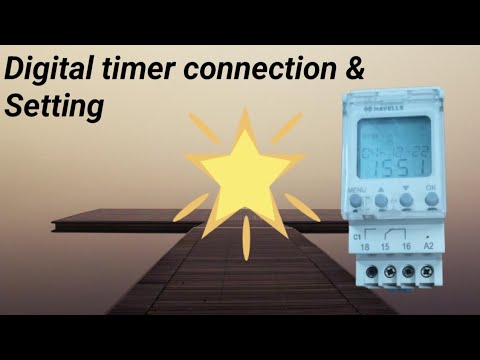 How To Make Digital Time Switch Connection & Setting || DHTJW01016 ...