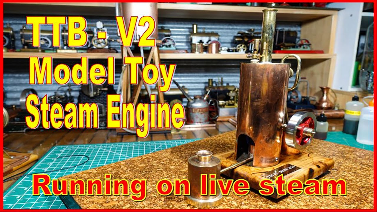 Stationary Model Steam Engine or Toy Steam Engine DIY Homemade TTB - V2 ...