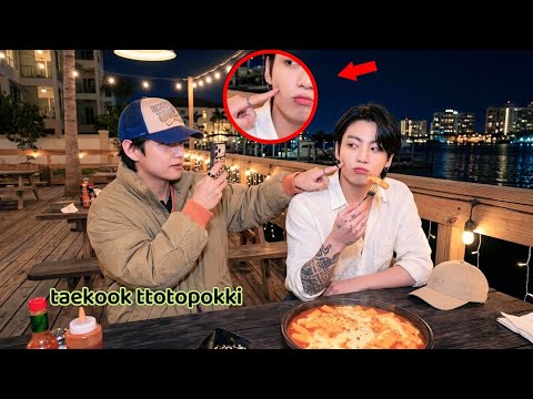 Jungkook Dragged Taehyung Out at Midnight for Tteokbokki?! Taekook Secret Moments Revealed!