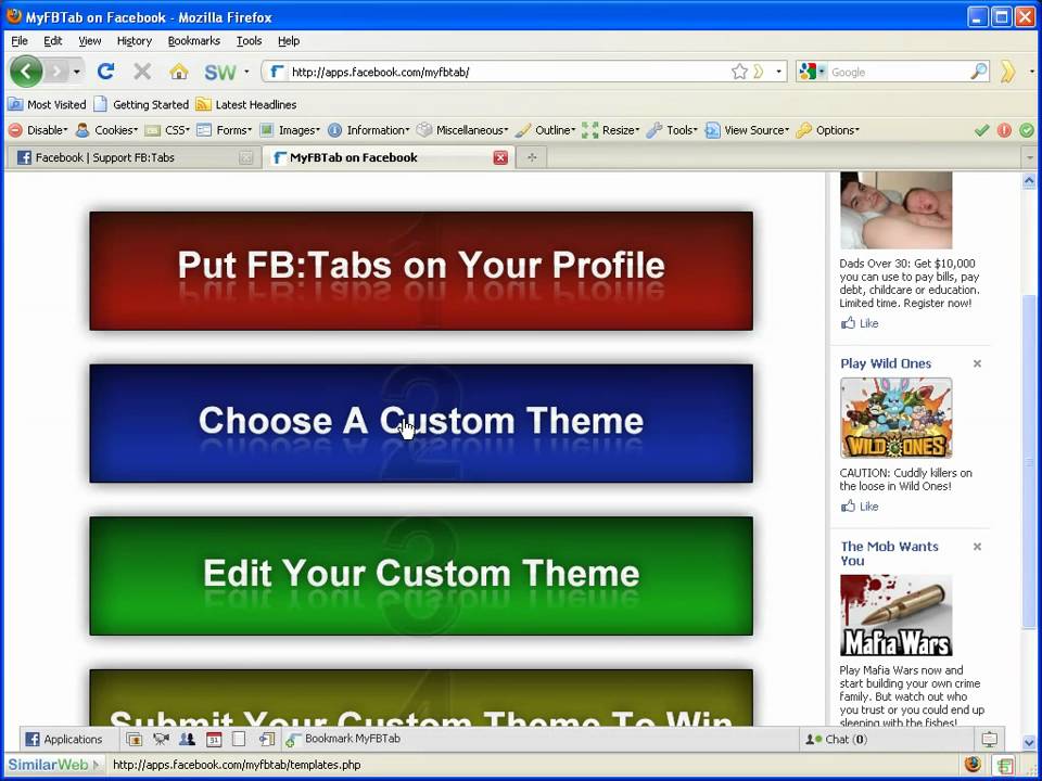 FB:Tabs Demo on How-To Customize Your Facebook Profile - YouTube