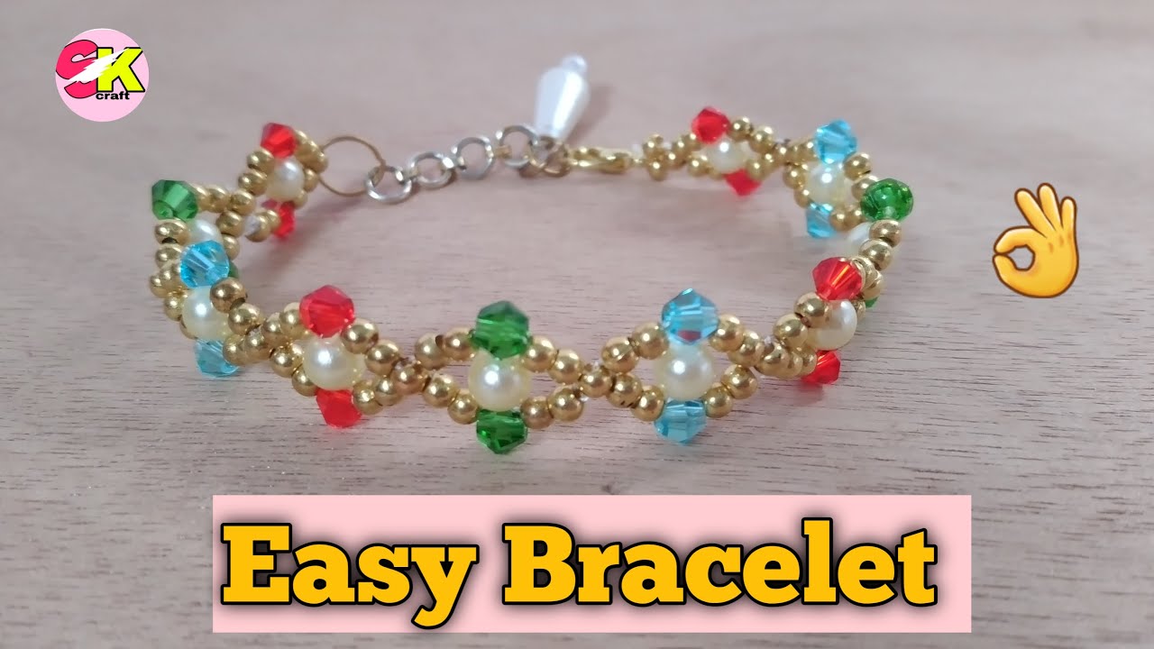 How to#131makeMulticoloredsimplebracelet/How to make easy bracelet ...
