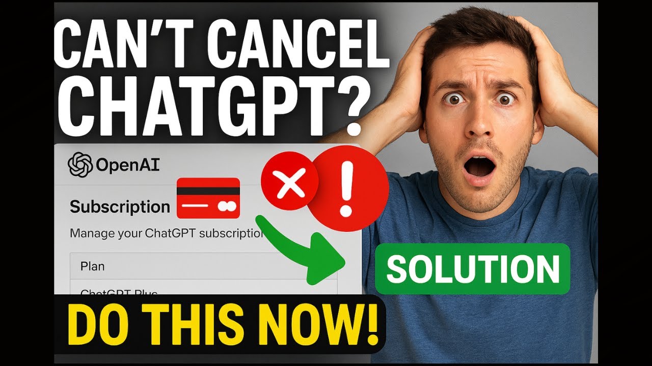 [#SOLVED] Can’t Cancel ChatGPT Plus? Here’s the Real Fix (Step-by-Step ...