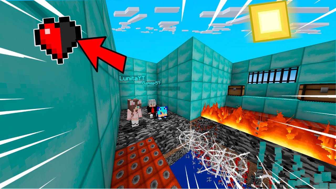 Youtubers vs parkour imposible a Medio Corazón | Minecraft roleplay ...