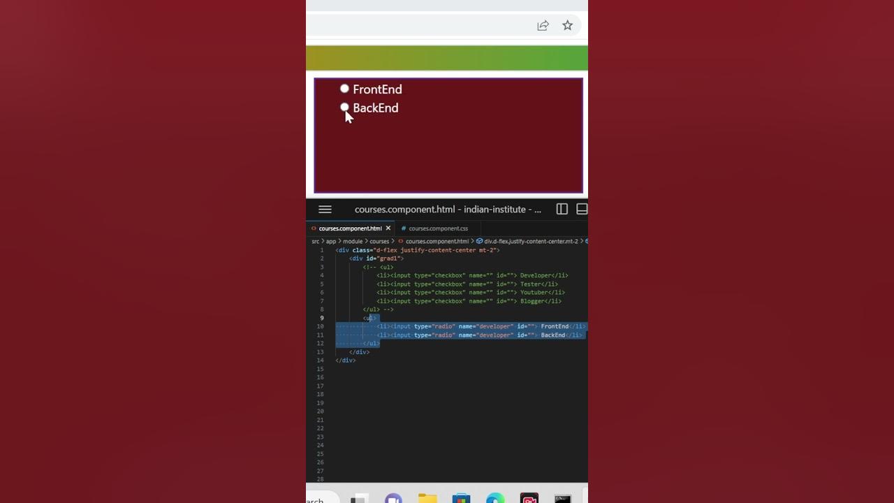 How to Change Website Checkbox & Radio Button color in CSS3 & HTML5 | Code With Bipin - YouTube