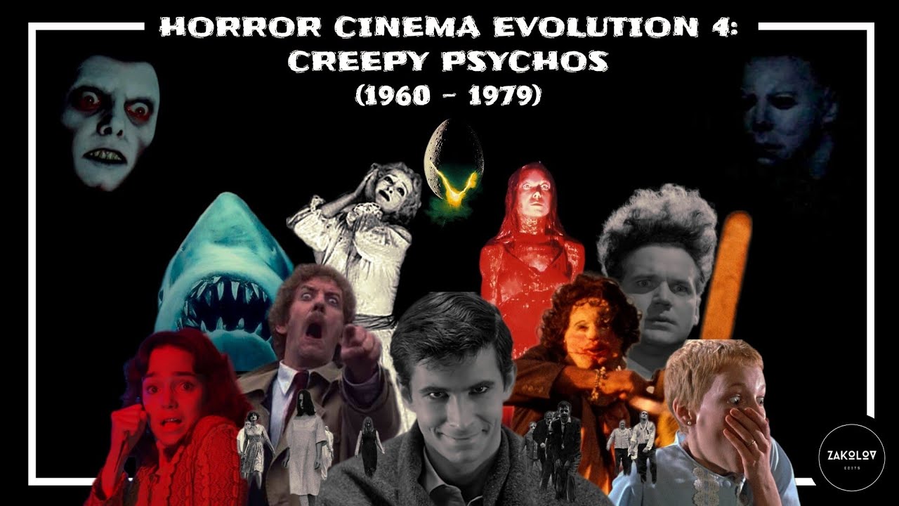 HORROR MOVIES EVOLUTION 4 - CREEPY PSYCHOS (1960 - 1979) 🎃 - YouTube