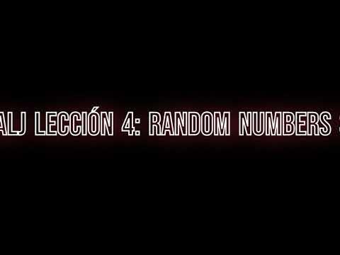 IALJ Lección 4: Random Numbers 3 - YouTube