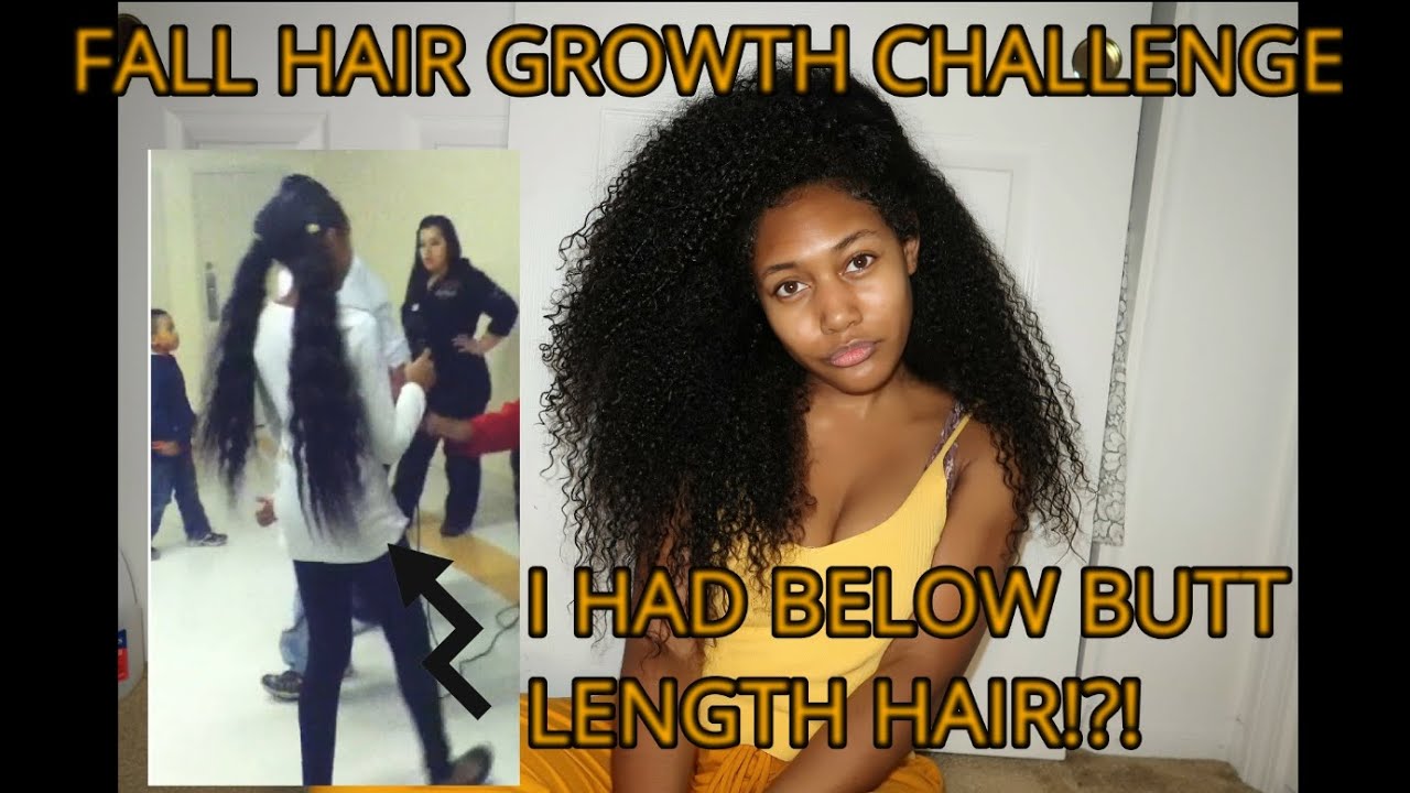 I Had Below Butt Length Hair My Fall Fast Hair Growth Challenge Youtube